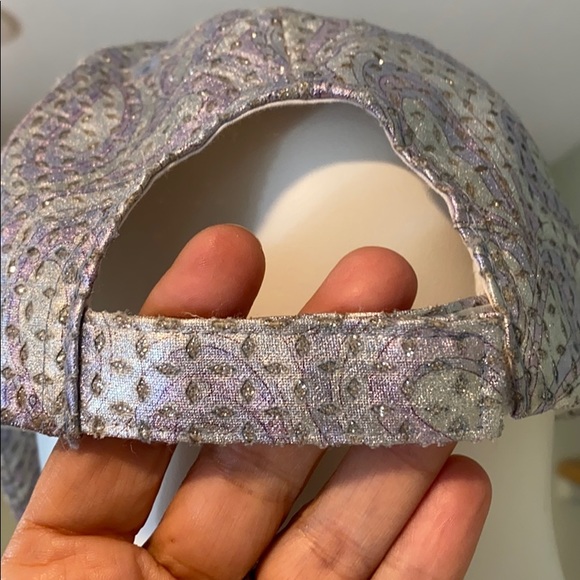 Accessories | London Embroidered Silver Sparkle Cap Baseball Hat | Poshmark